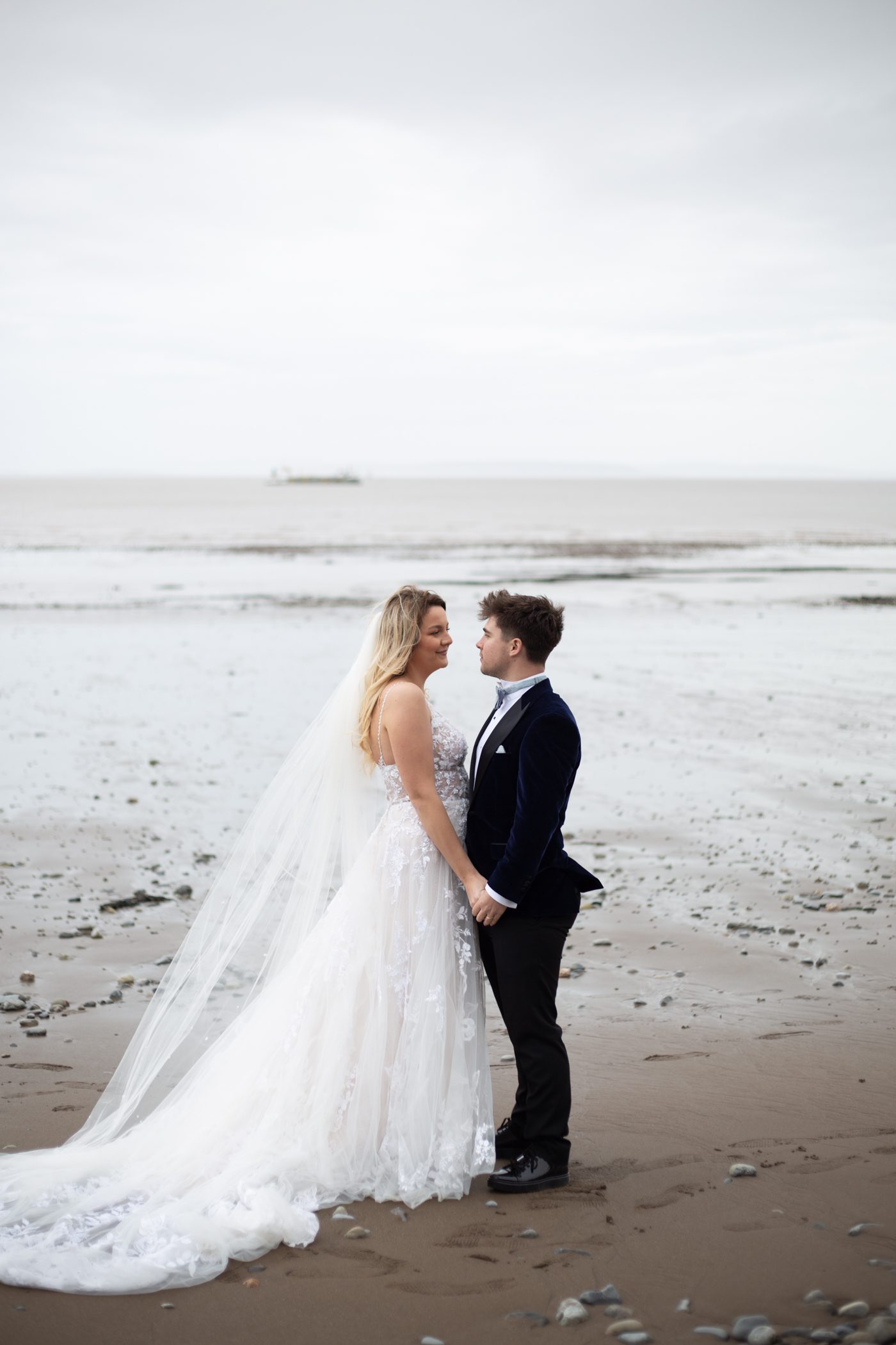 Penarth beach pier wedding photographer Cardiff Glamorgan